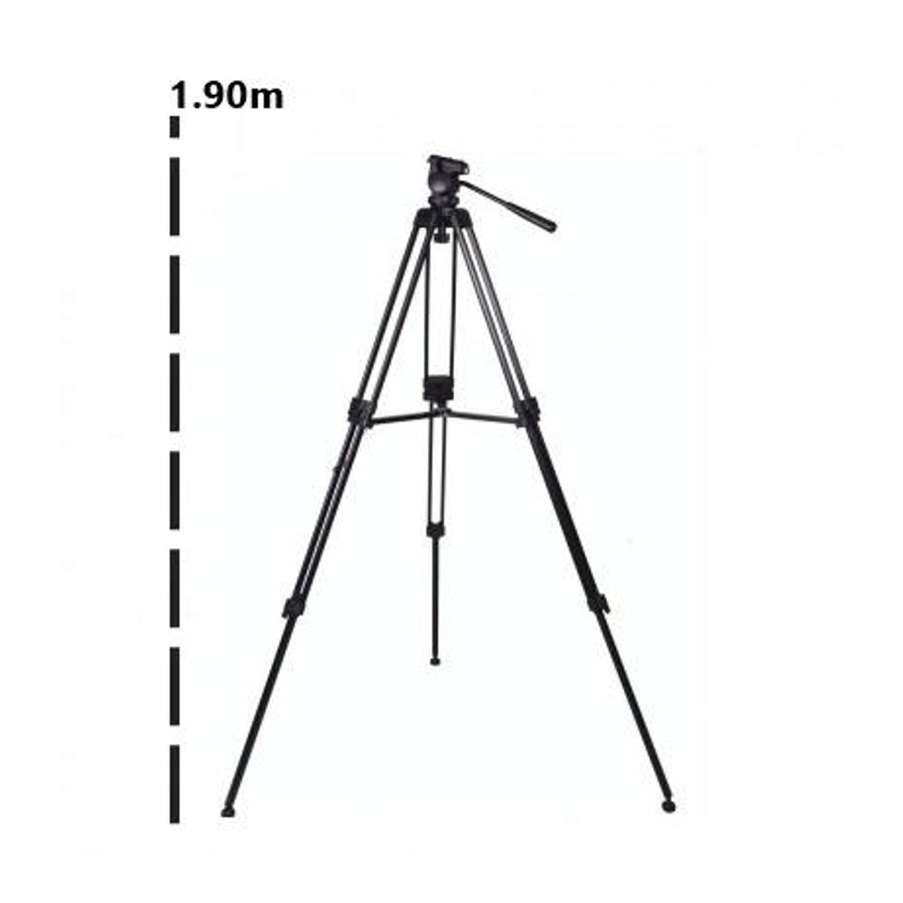 Tripé Profissional ST-650H com Cabeça até 5Kg - eMania Foto e Video