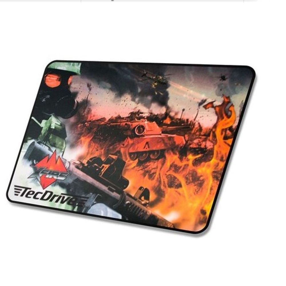 Mousepad Gamer TecDrive XFire Battle Strike - eMania Foto e Video