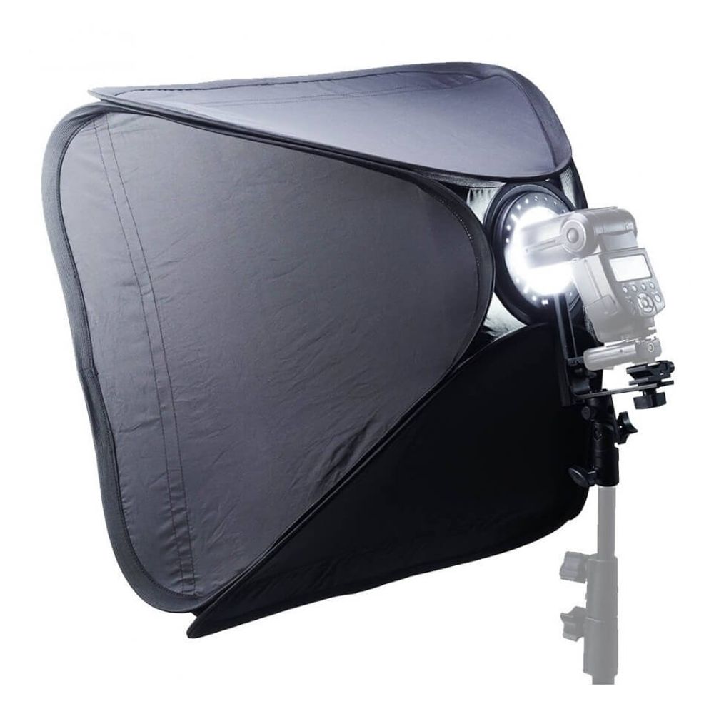 Softbox Speedlite de 60X60cm com Instalação Rápida - eMania Foto e Video