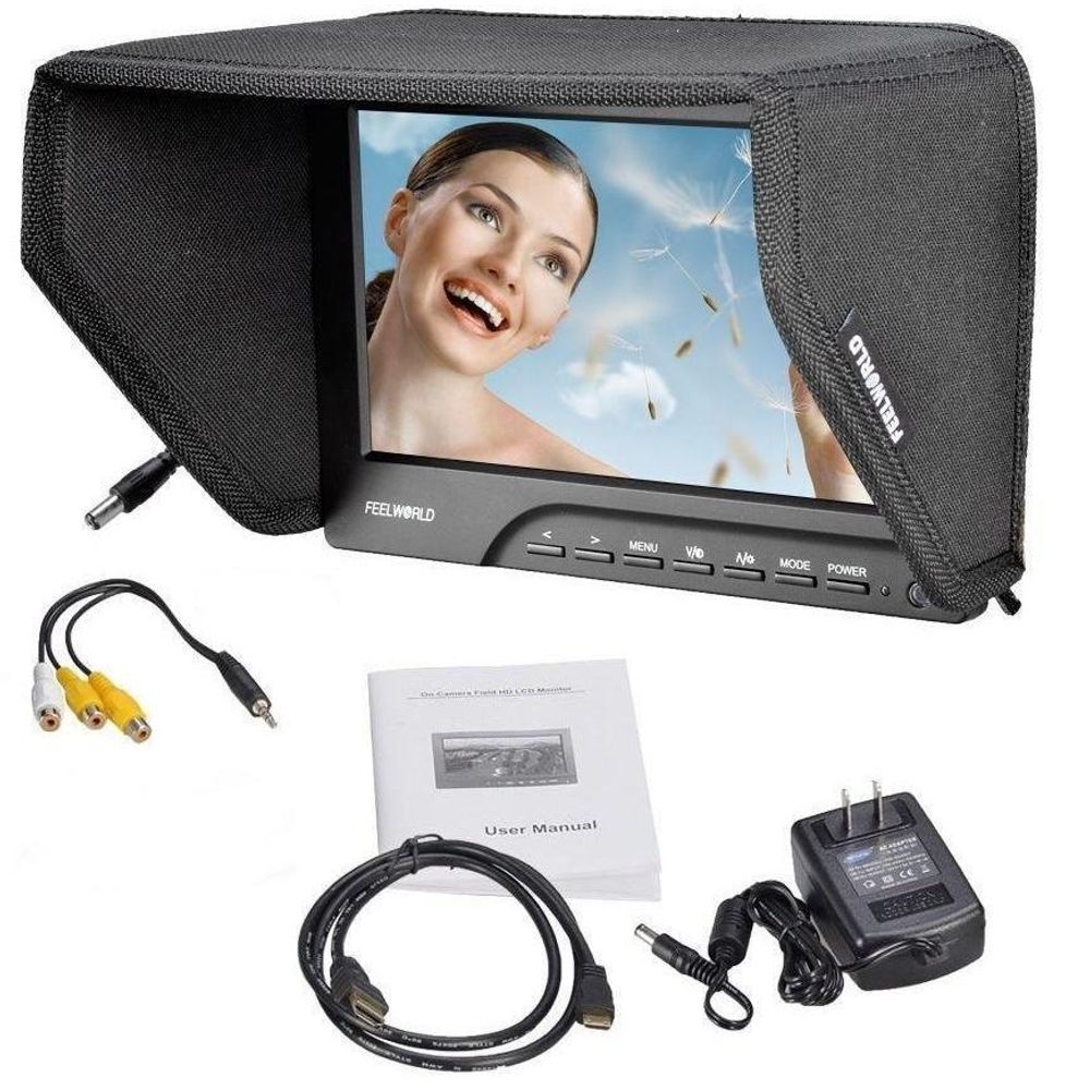 Monitor FPV Led 7" com Entrada HDMI e AV - WorldView