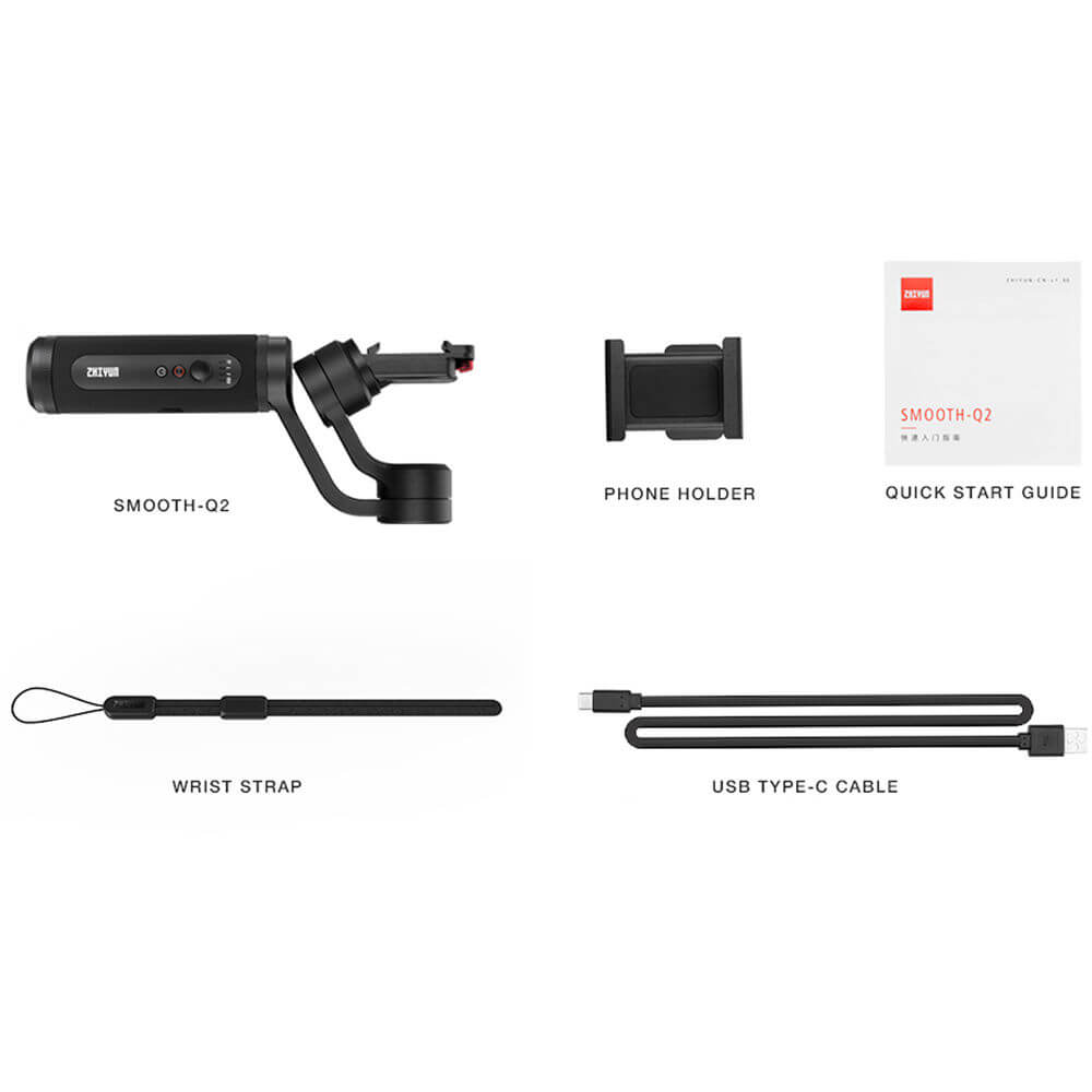 Gimbal para SmartPhones Zhiyun Smooth Q2 - eMania Foto e Video