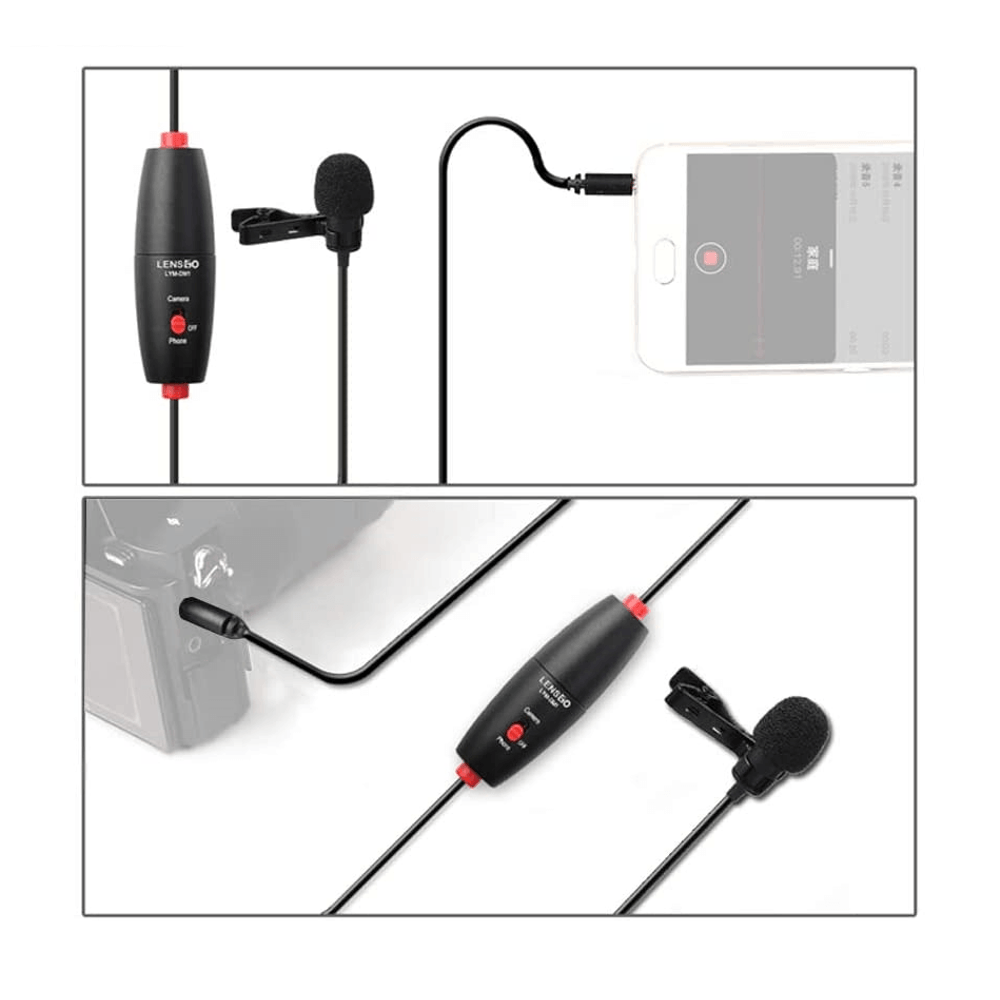 Microfone Lapela Universal LensGo Dm1 - eMania Foto e Video