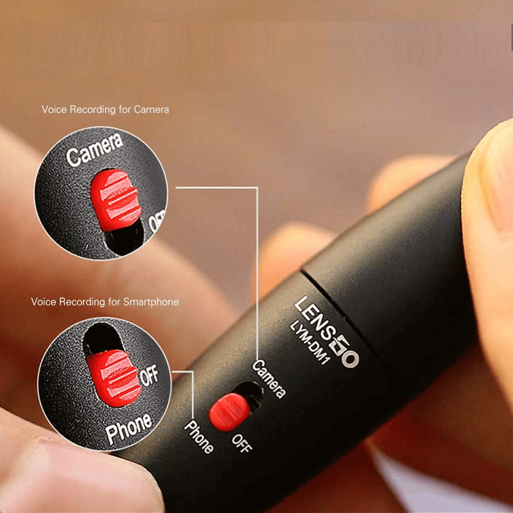 Microfone Lapela Universal LensGo Dm1 - eMania Foto e Video