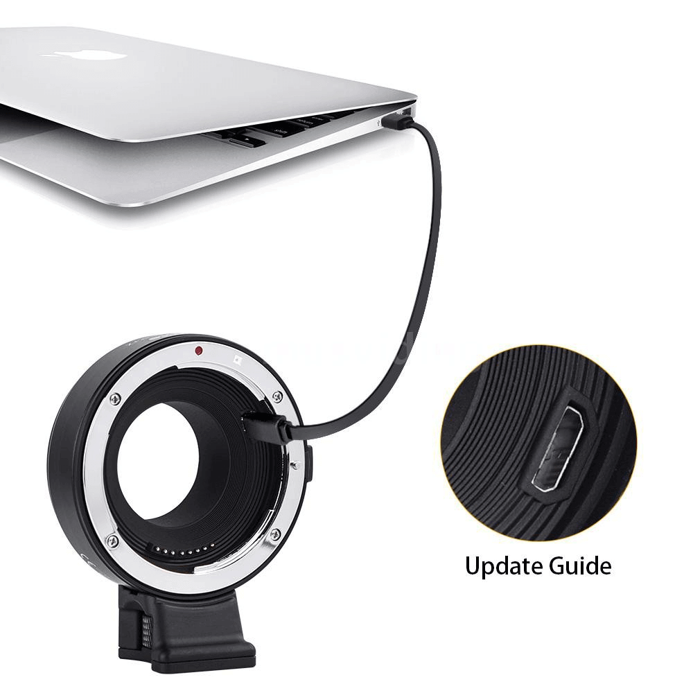 Adaptador Commlite CM-EF-FX Lente EF / EF-S FujiFilm X-Mount - eMania Foto e Video