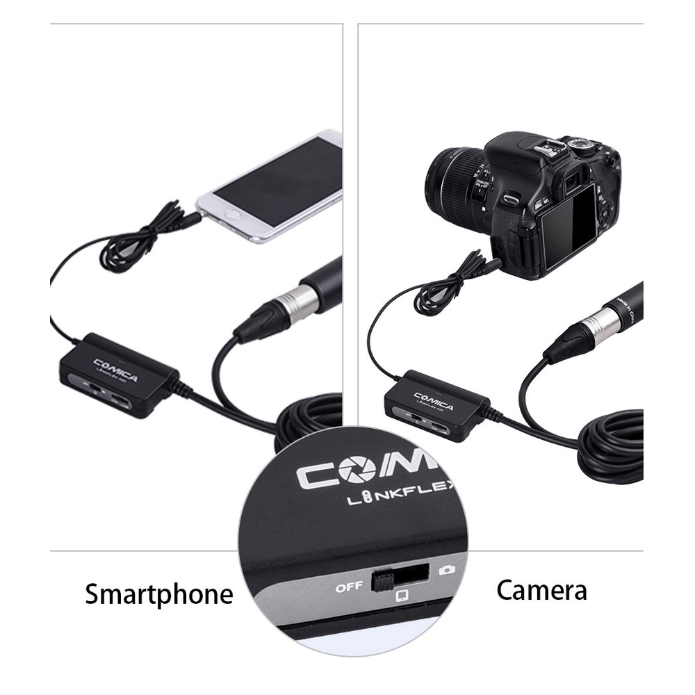 Pré-amplificador de Áudio Comica Linkflex AD1 XLR-3.5mm - eMania Foto e ...