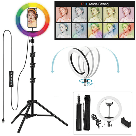 Ring Ligh Led Circular 13" MJ33 RGB de 25W - eMania Foto e Video