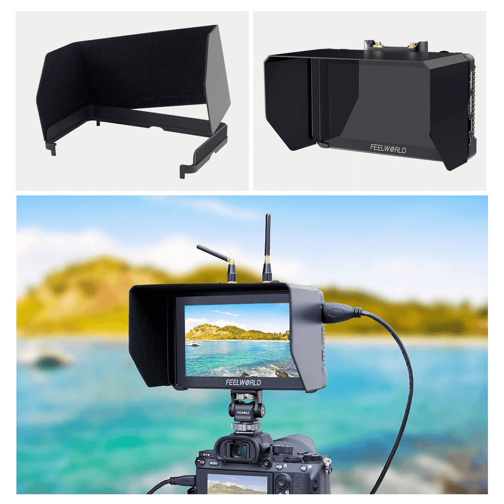 Kit 2x Monitores FeelWorld FR6 FT6 Wireless - eMania Foto e Video