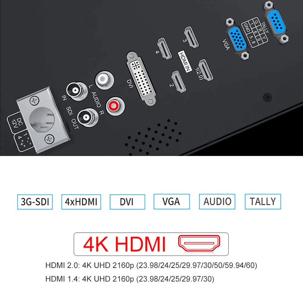 Monitor Seetec 4K173-9HSD 17.3" SDI HDMI 4K - eMania Foto e Video