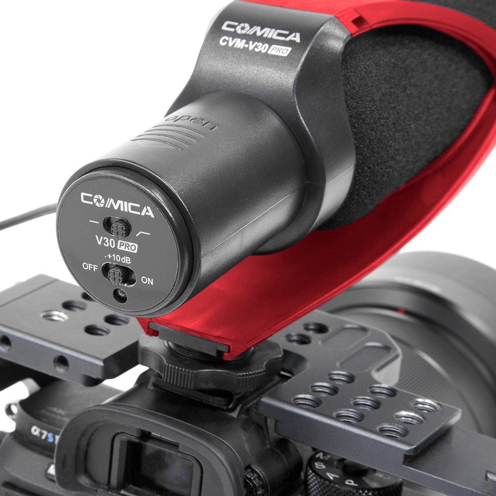 Microfone Shotgun Comica CVM-V30 Pro R - eMania Foto e Video