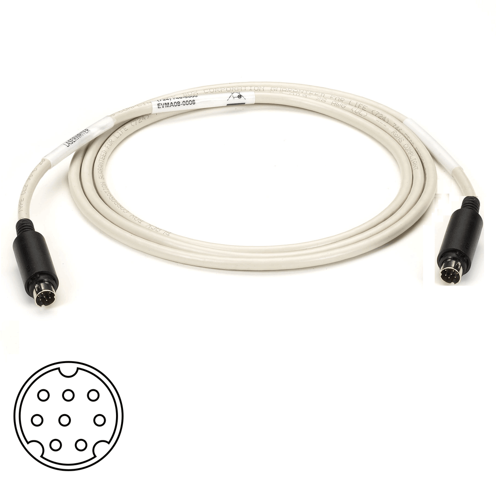 Cabo Serial RS-232 Visca Mini Din 8 Pin (15m) - eMania Foto e Video