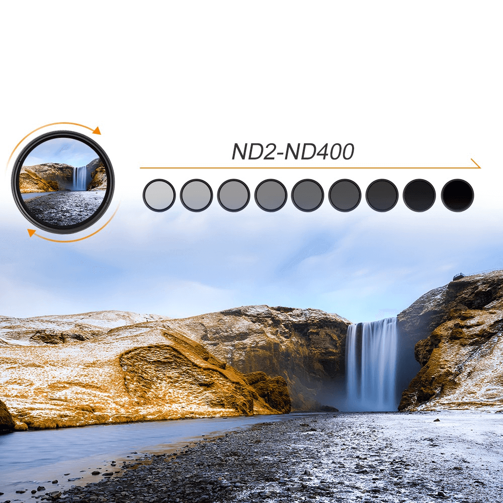 Filtro NDX 52mm Densidade ND2 a ND400 - eMania Foto e Video