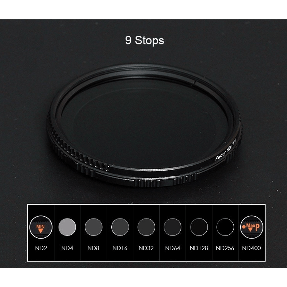Filtro NDX 82mm Densidade ND2 a ND400 - WorldView
