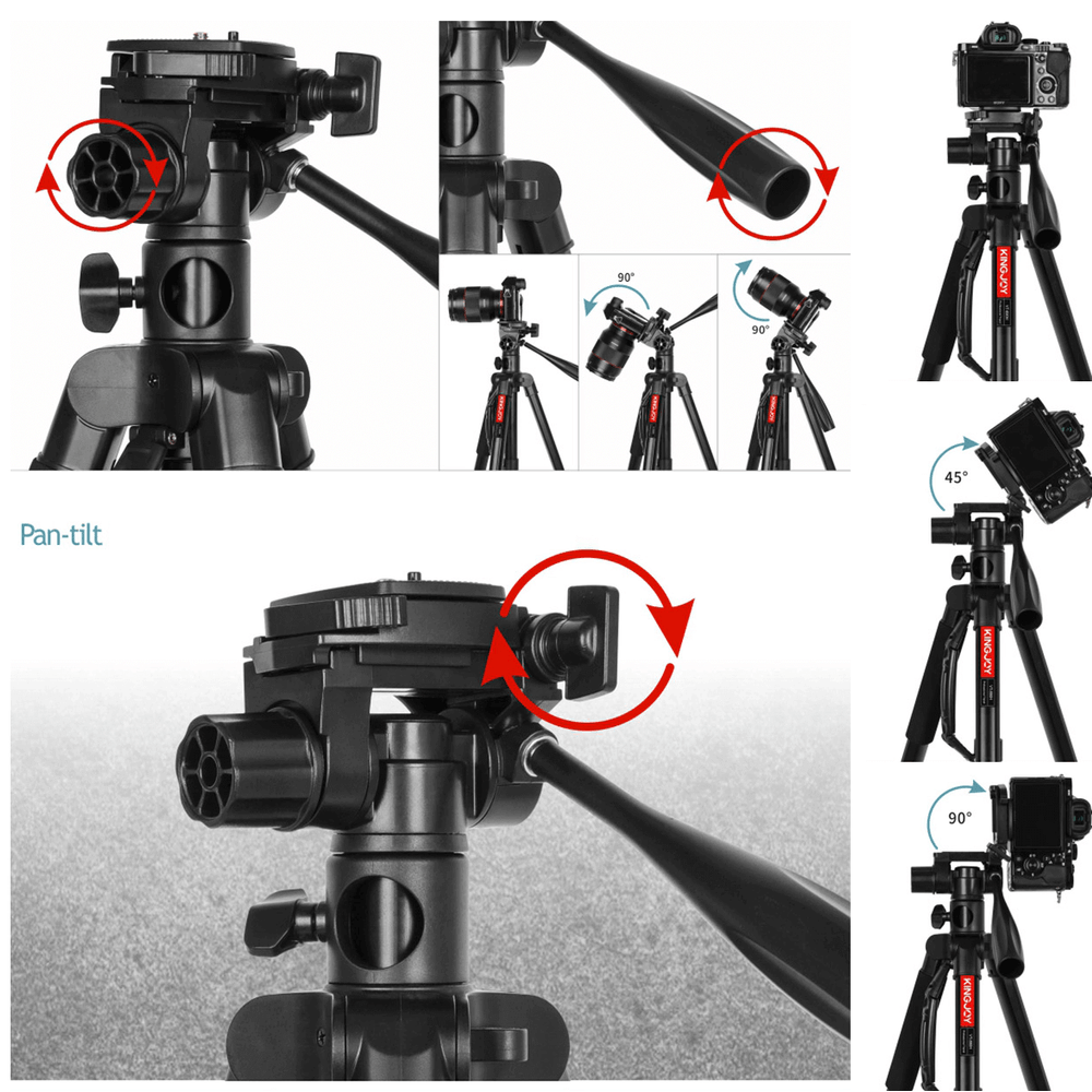 Tripé Kingjoy VT-890H Coluna Transversal - WorldView