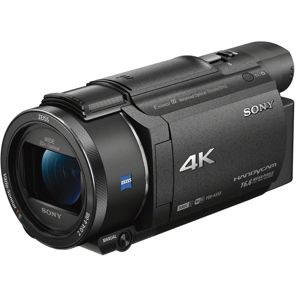 Filmadora Sony FDR-AX53 4K Ultra HD 20X - WorldView