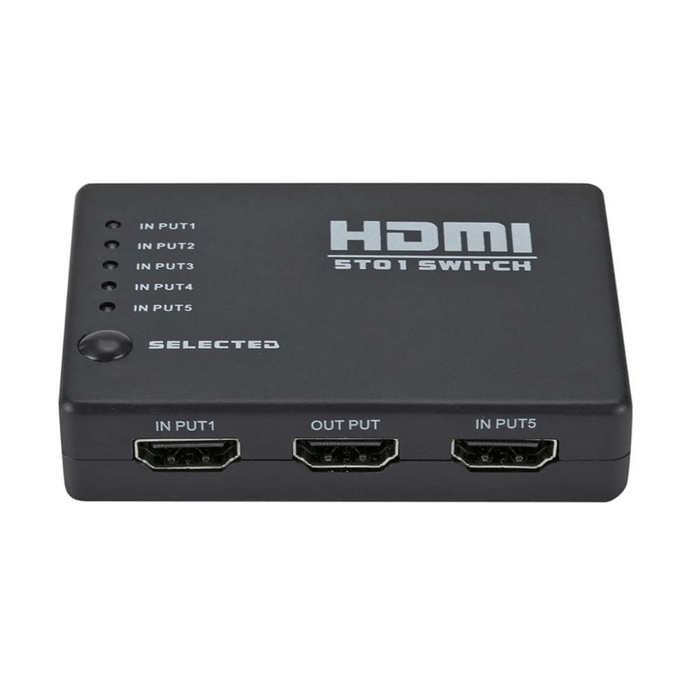 Mini HUB Switch HDMI 5x1 Full HD - WorldView