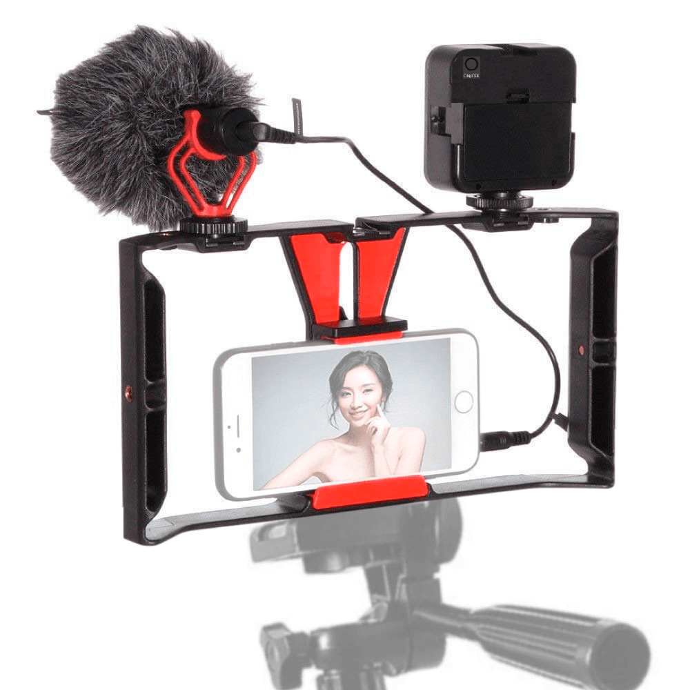 Kit YouTuber Microfone BY-MM1, Gaiola, Led e Tripé Kingjoy - WorldView