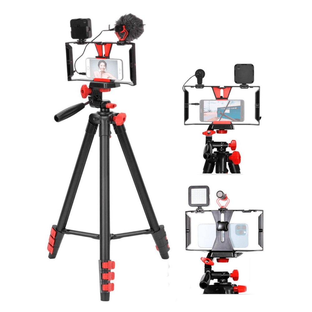 Kit YouTuber Microfone BY-MM1, Gaiola, Led e Tripé Kingjoy - eMania ...