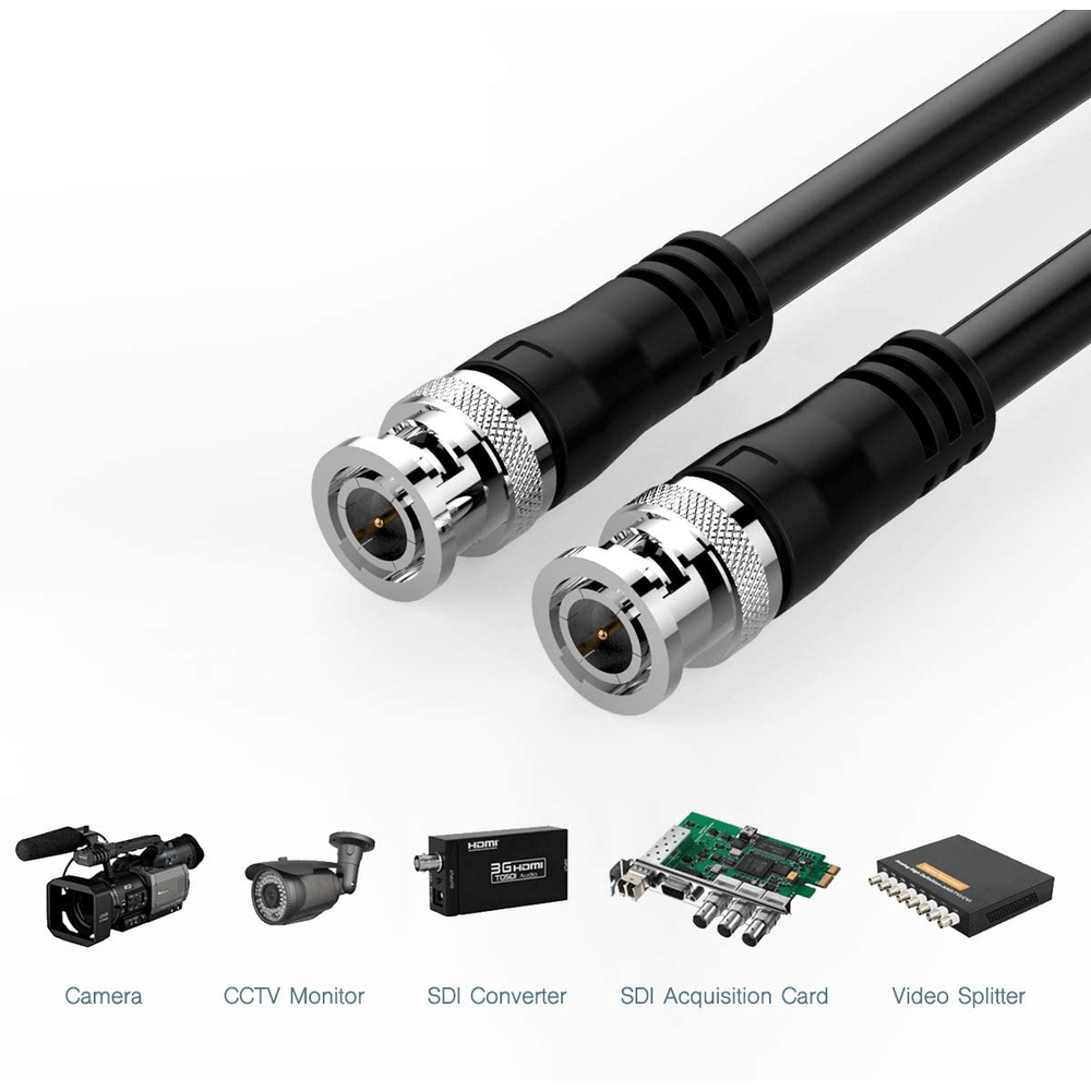 Cabo Coaxial SDI-BNC (40m) - eMania Foto e Video