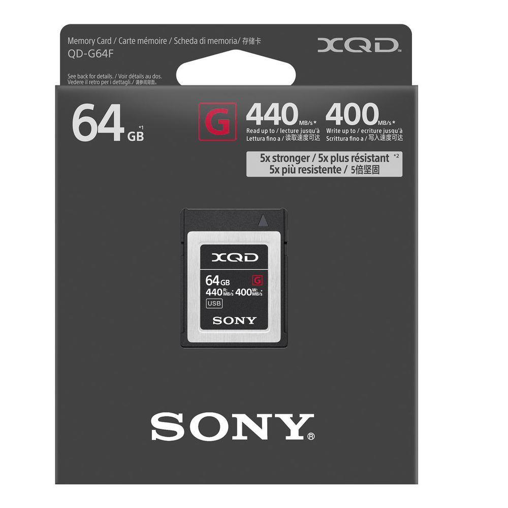 Cartão Sony XQD 64GB Série G - WorldView
