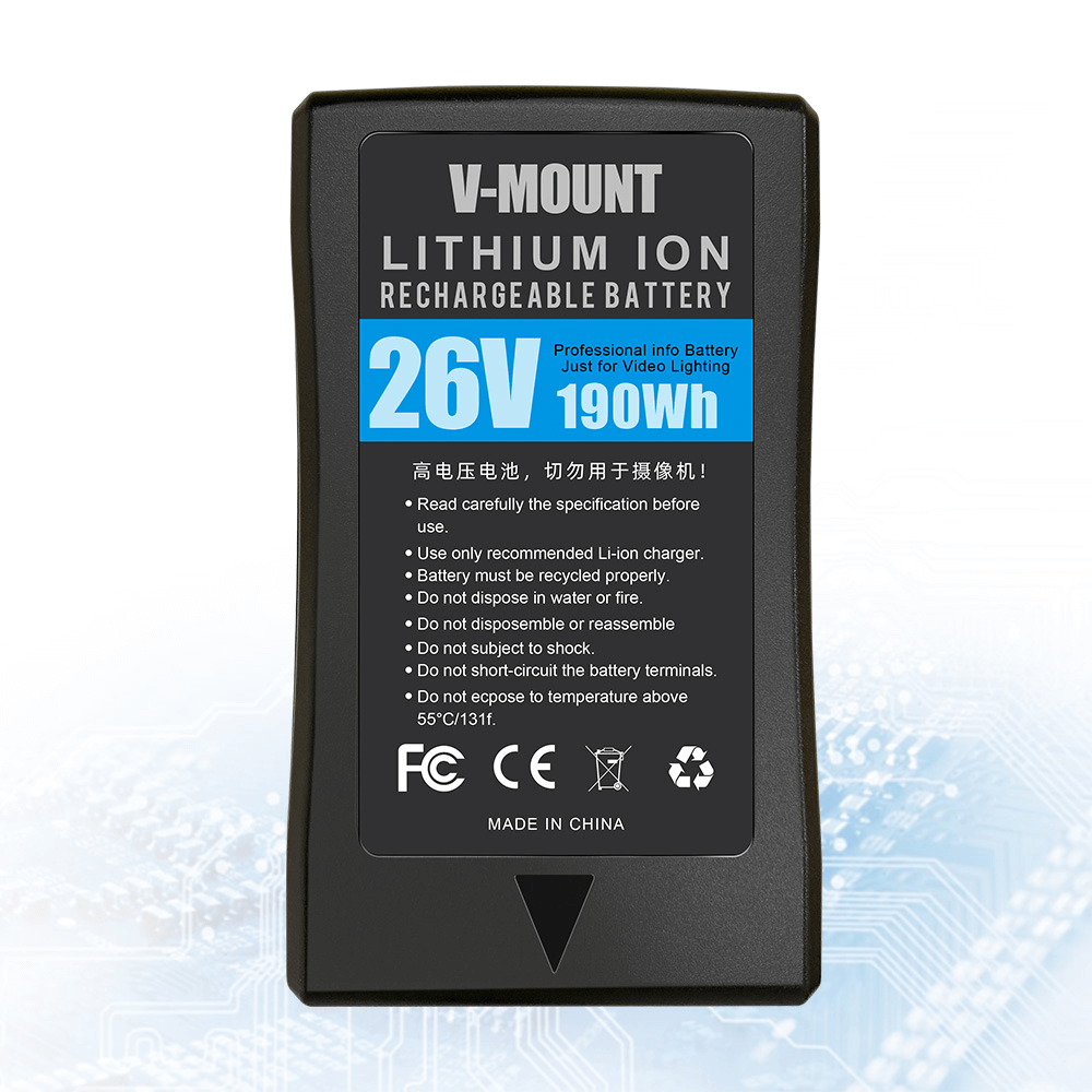 Bateria V-Mount BP-190 de 190Wh / 26V - WorldView