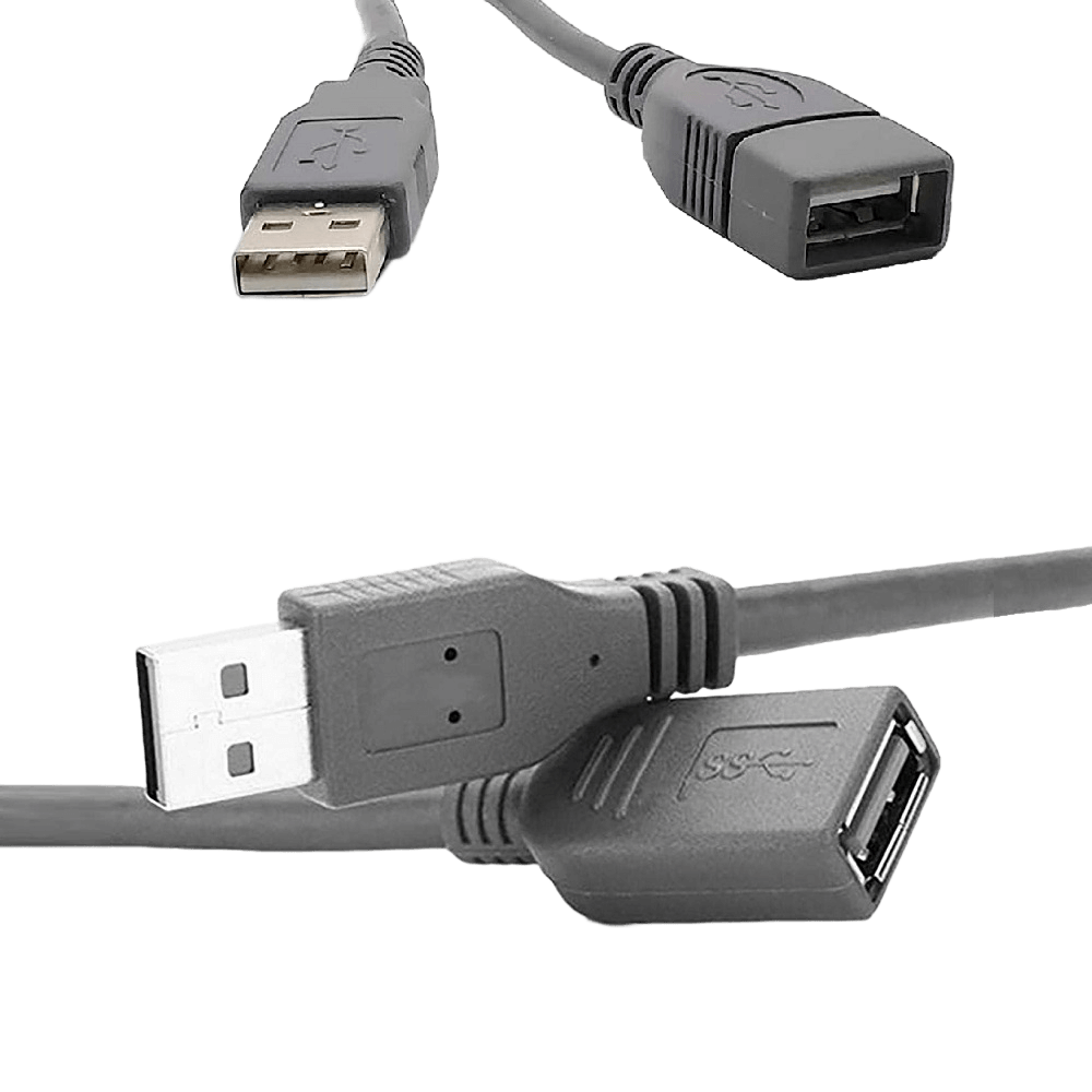 Extensor USB 2.0 de 150cm (Macho x Fêmea) - eMania Foto e Video