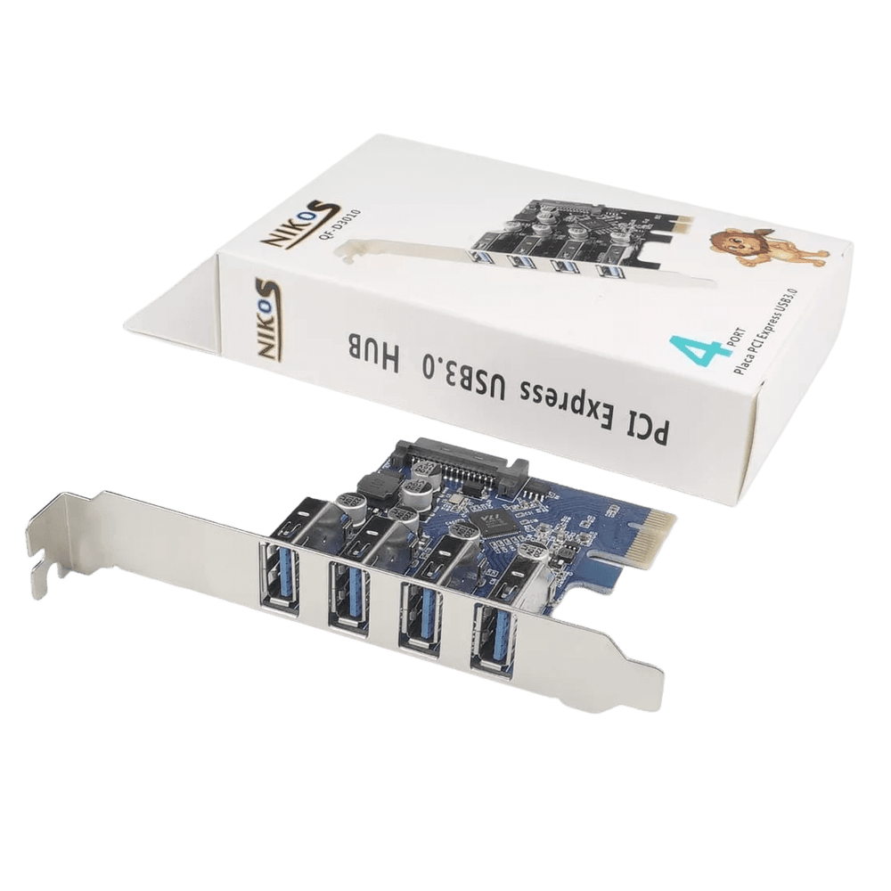 Placa PCI Express 4x Usb 3.0 - eMania Foto e Video