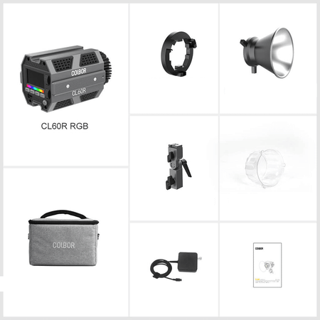 COLBOR CL60R RGB COB LED Monolight - eMania Foto e Video