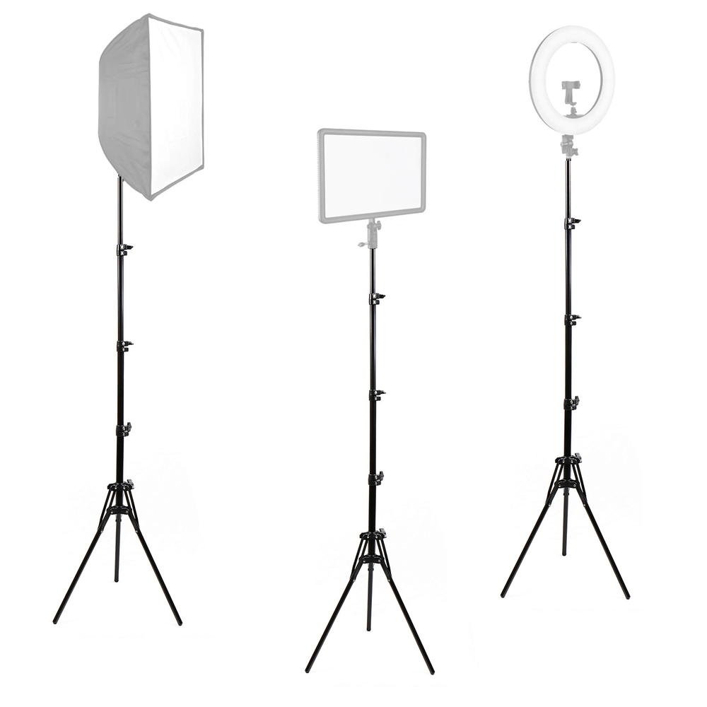 Tripé Light Stand Easy Perna Reversa (1.85m) - eMania Foto e Video