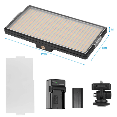 Kit Painel LED-416 Slim + Bateria - WorldView