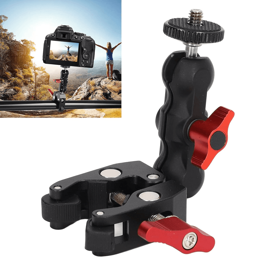 Braçadeira Alicate Clamps com Cabeça Esférica Ball - eMania Foto e Video