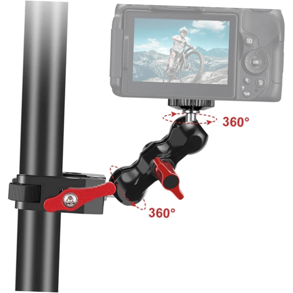 Braçadeira Alicate Clamps com Cabeça Esférica Ball - eMania Foto e Video