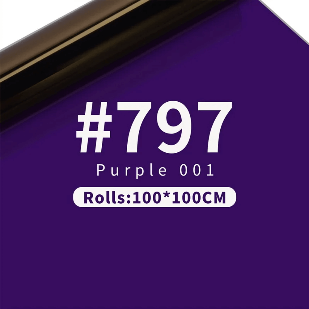 Filtro Gelatina para Iluminação Roxo 100cm - eMania Foto e Video