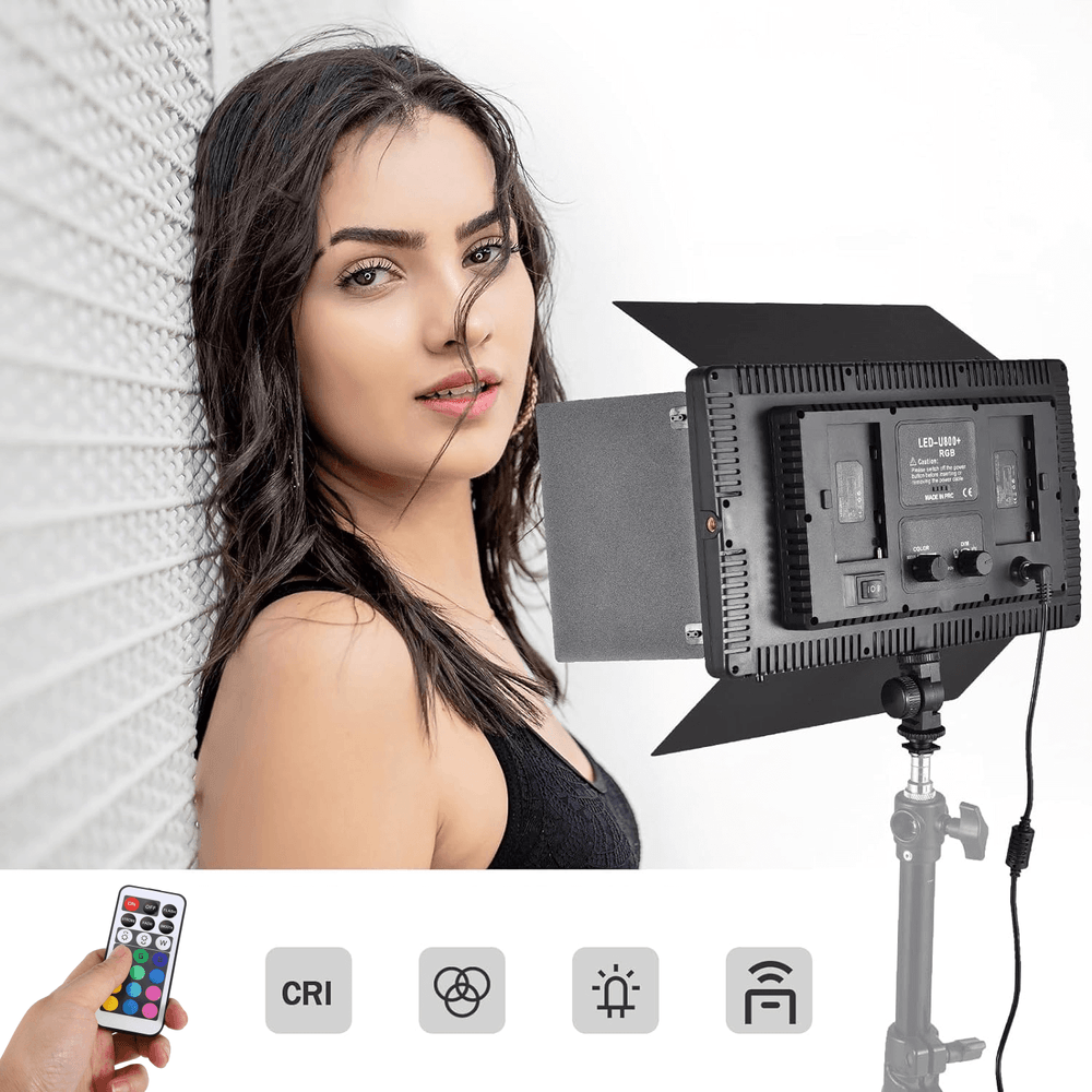 Painel Led LED-U800+ RGB Bi-Color - eMania Foto e Video