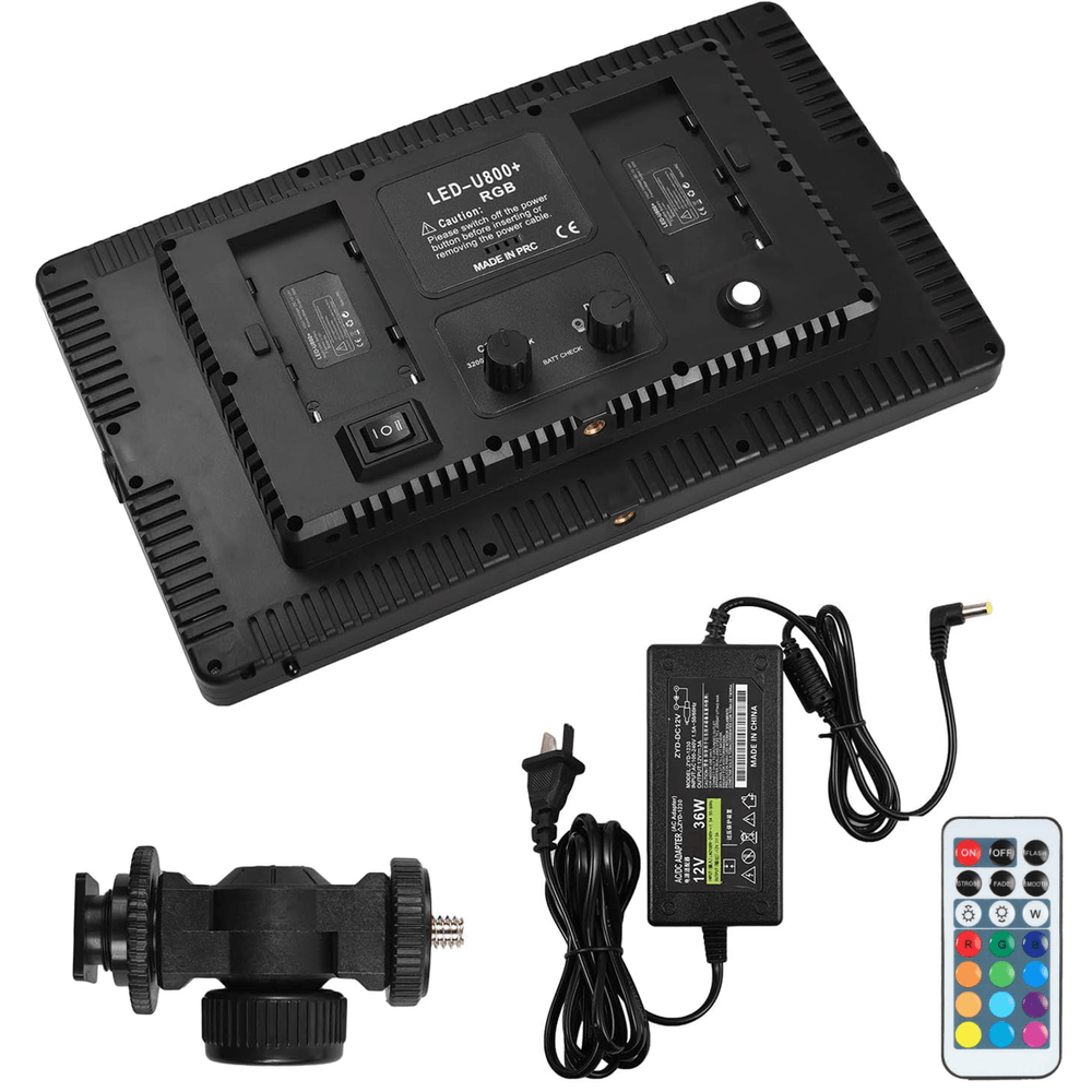 Painel Led LED-U800+ RGB Bi-Color - eMania Foto e Video