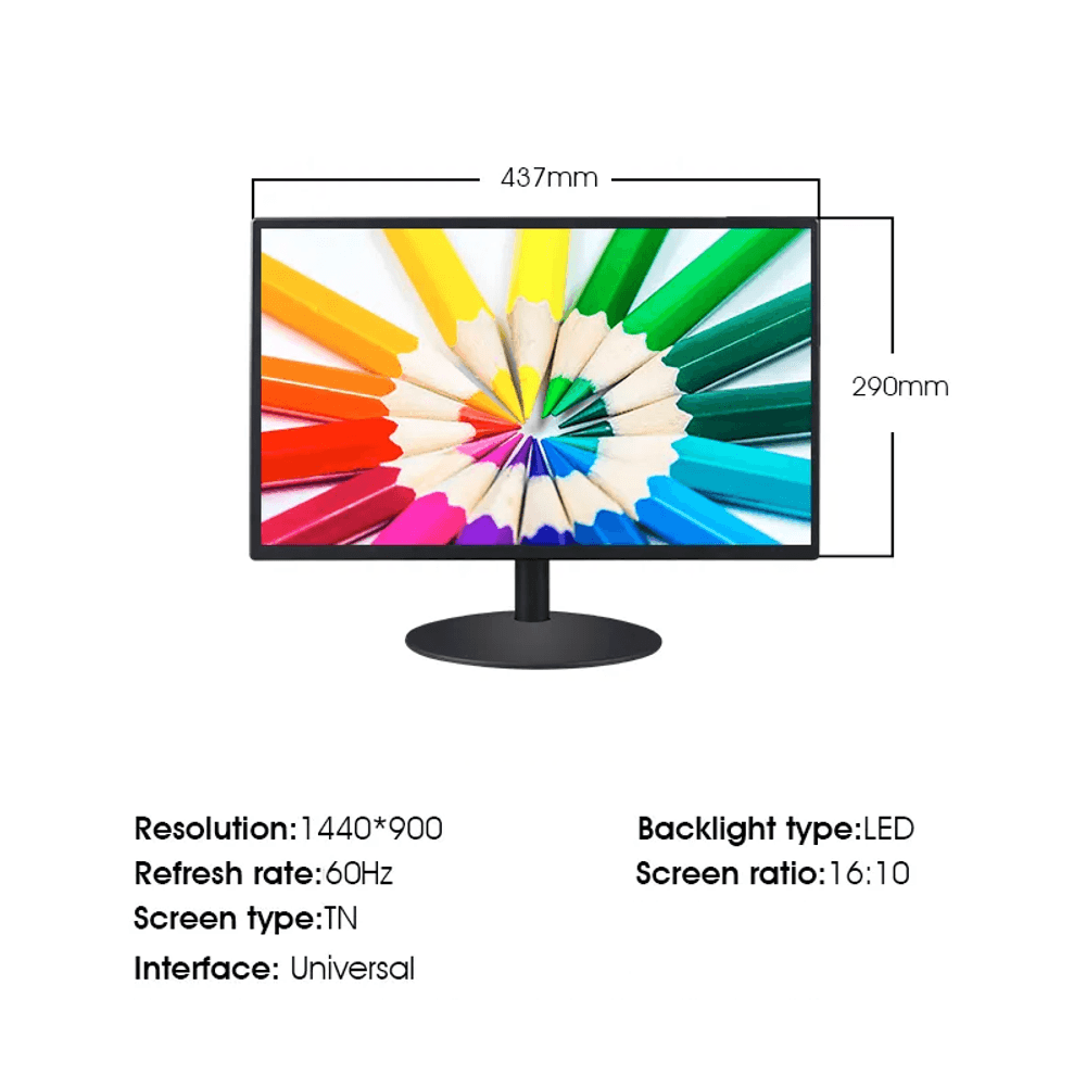 Monitor Teleprompter 19" Display LCD IPS HD - WorldView