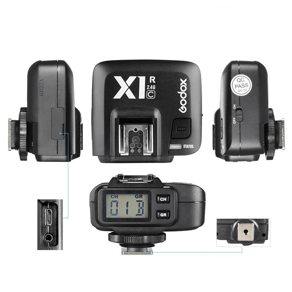 Receiver Godox X1R-C Wireless TTL para Canon - eMania Foto e Video