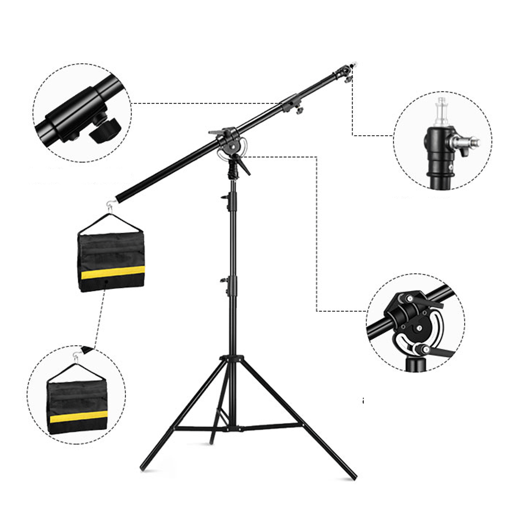 Kit Girafa Tripé de Iluminação S288C + Braço Lança WV-S238 (16497 ...
