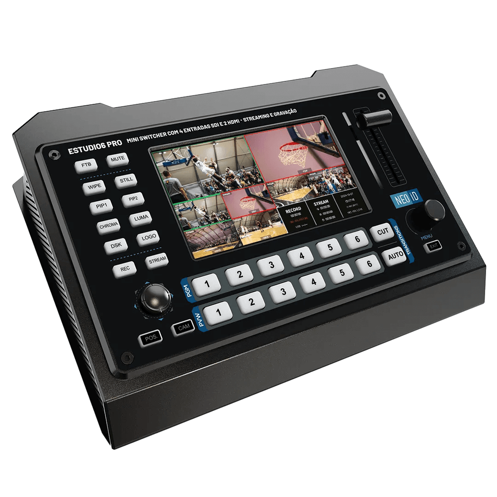 Switcher NEOiD Estudio6 Pro SDI/HDMI Streaming - eMania Foto e Video
