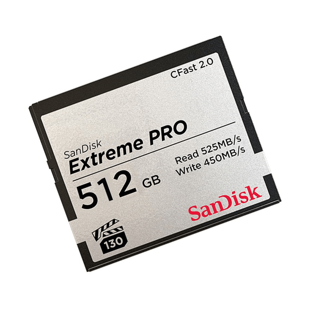 Cartão CFast 2.0 512GB SanDisk Extreme PRO - eMania Foto e Video