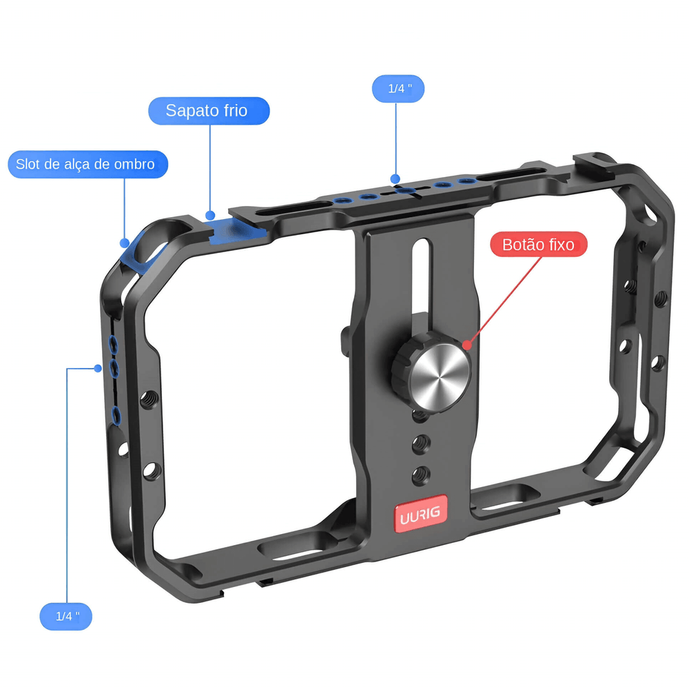 Gaiola Cage Uurig para SmartPhones - eMania Foto e Video