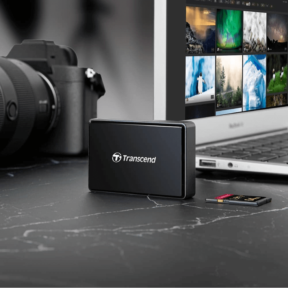 Leitor de Cartão Transcend RDF8 - eMania Foto e Video