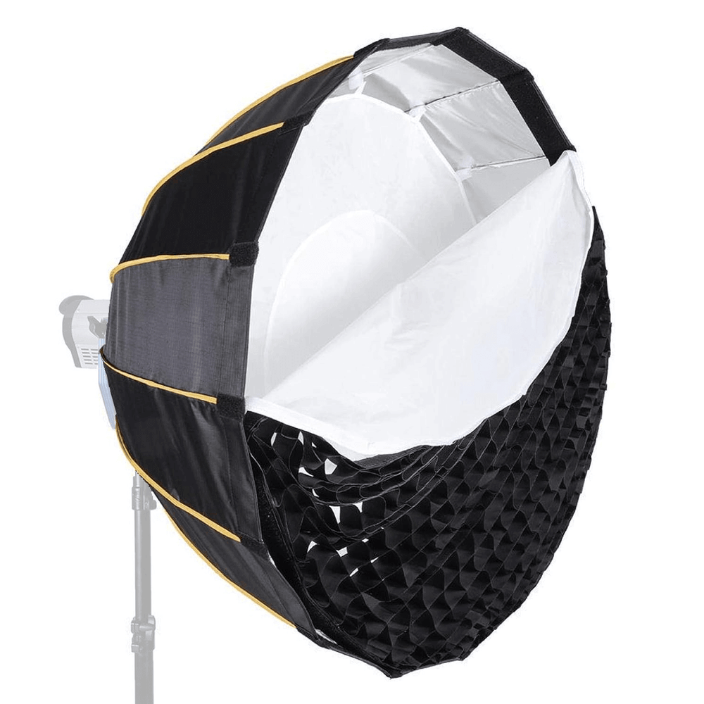 Softbox Parabólico Greika 90cm Flat Pack Bowens - eMania Foto e Video