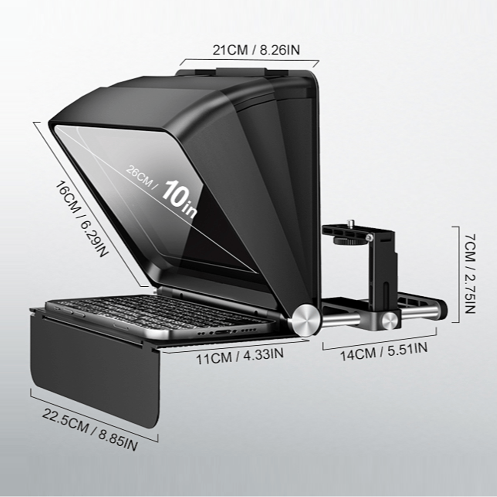 Teleprompter Portátil LensGo TC7 II - eMania Foto e Video