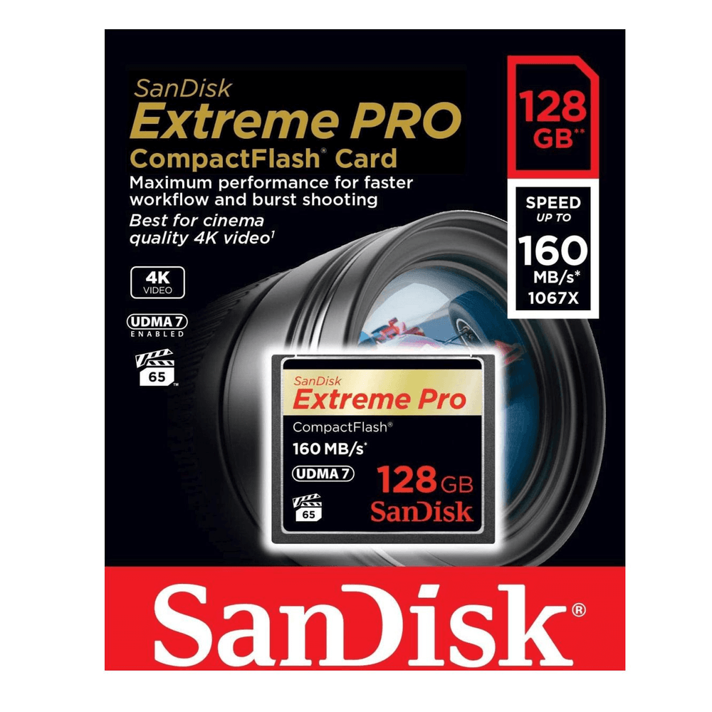 CompactFlash SanDisk 128GB Extreme Pro - WorldView