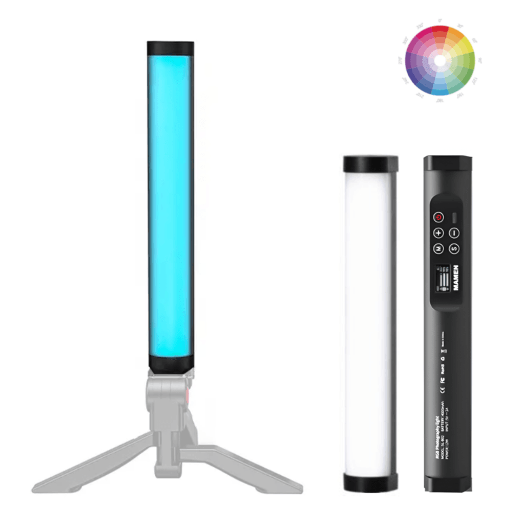 Iluminador LED Mamen SL-B02 RGB BiColor - eMania Foto e Video
