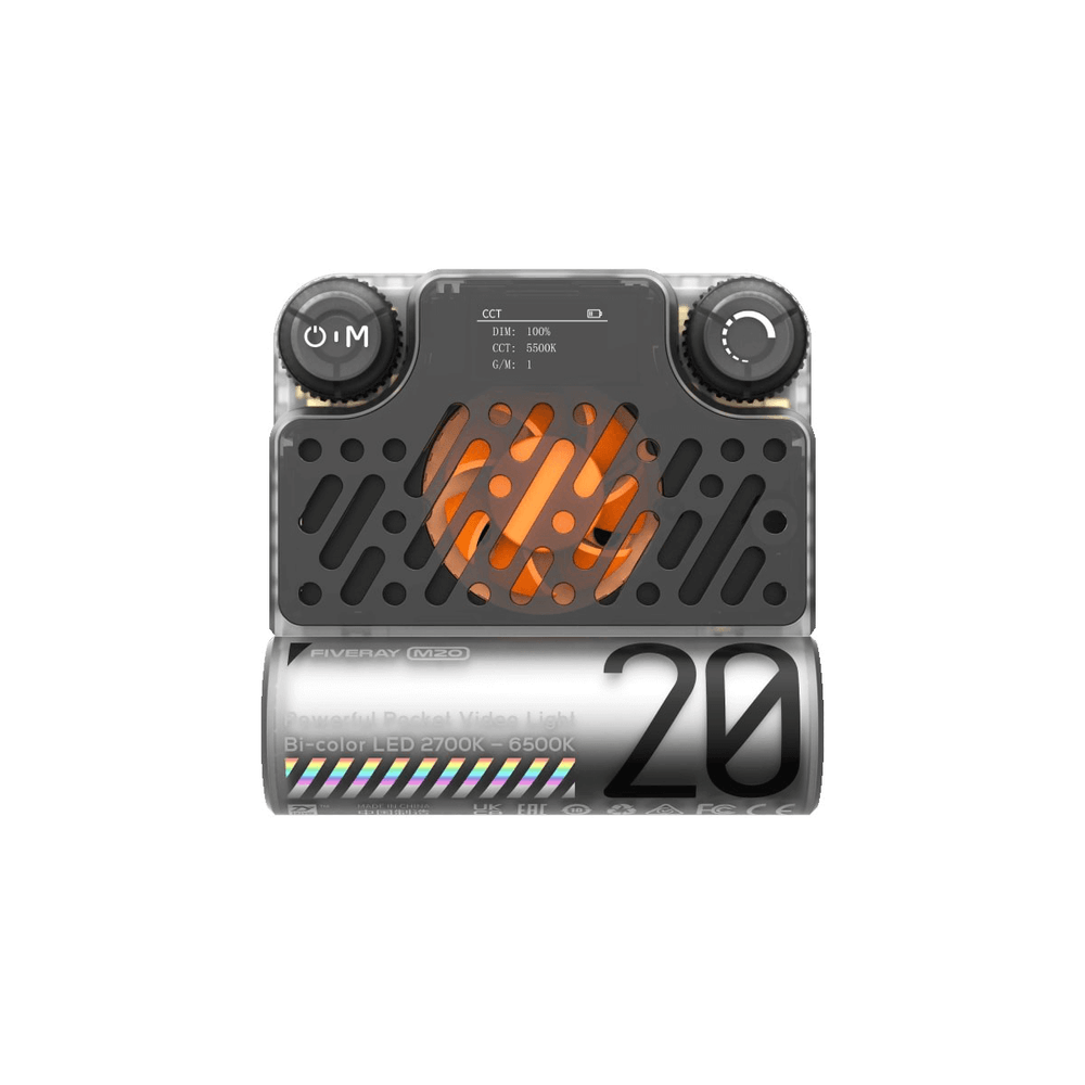 Iluminador LED Zhiyun FIVERAY M20 Combo - eMania Foto e Video