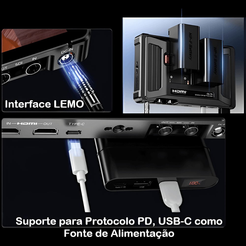 Monitor Field Desview OL7s HDMI/SDI - eMania Foto e Video