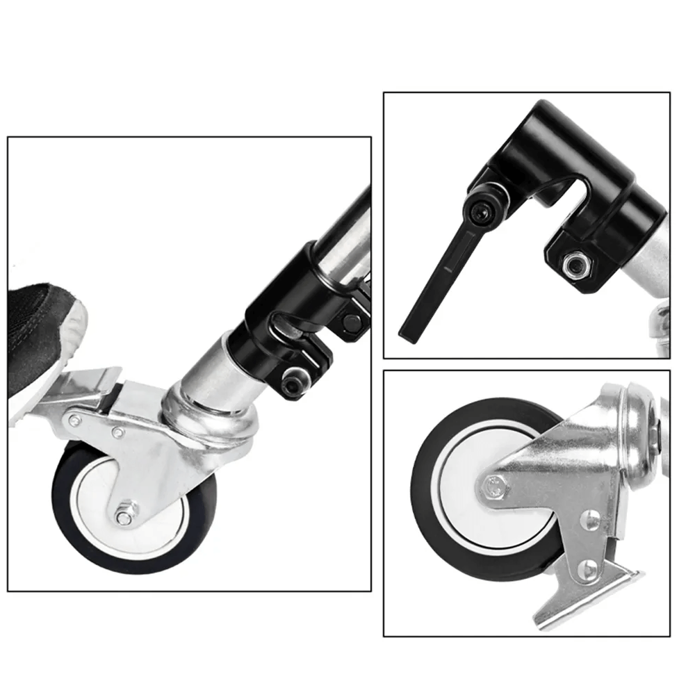 Kit Rodas 25mm para Tripés e Estúdio - eMania Foto e Video