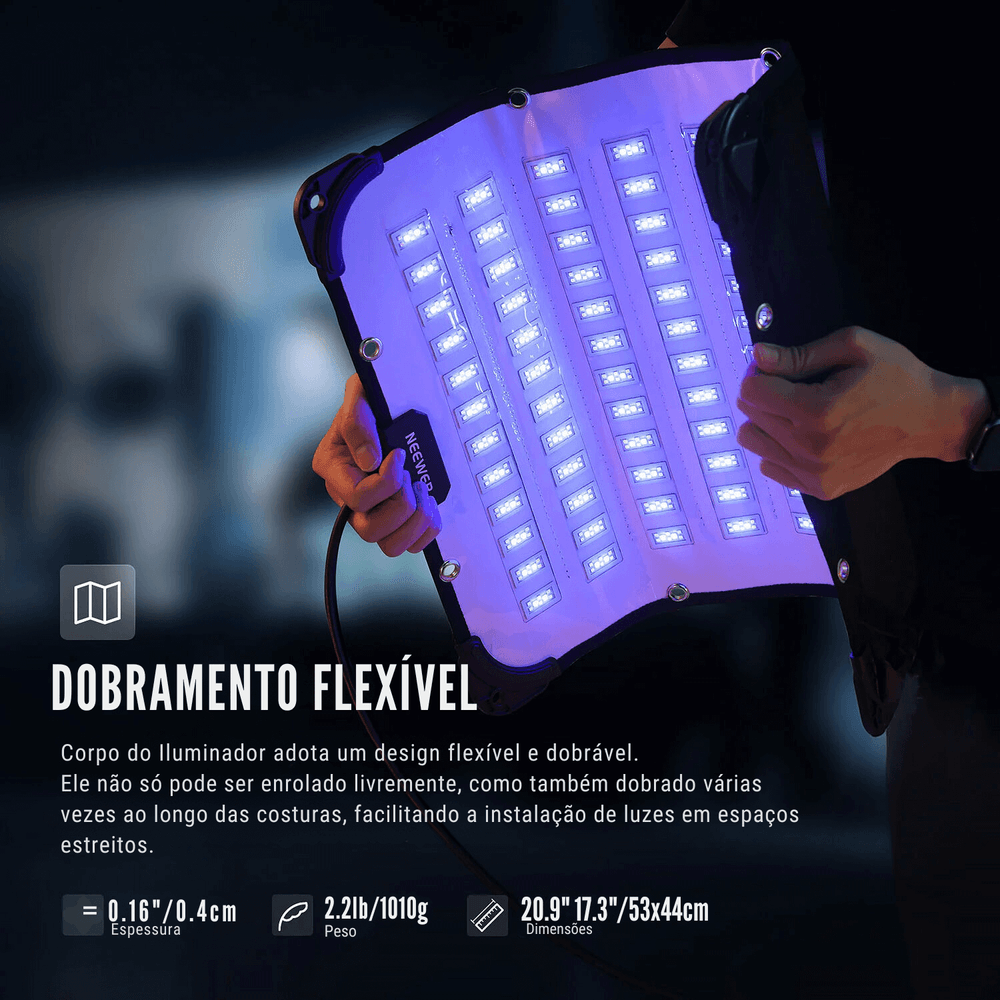 Neewer FL100C RGB Flexible LED Light Mat - eMania Foto e Video