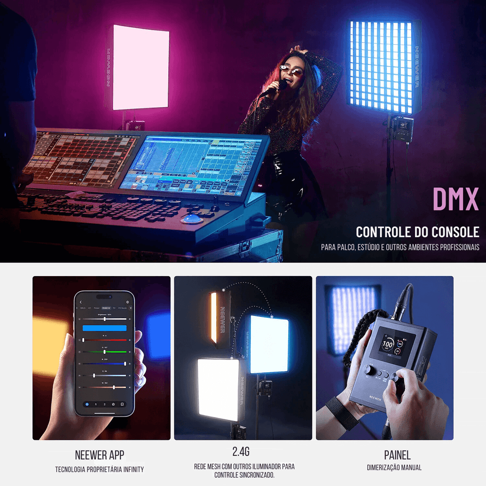 Neewer FL100C RGB Flexible LED Light Mat - WorldView